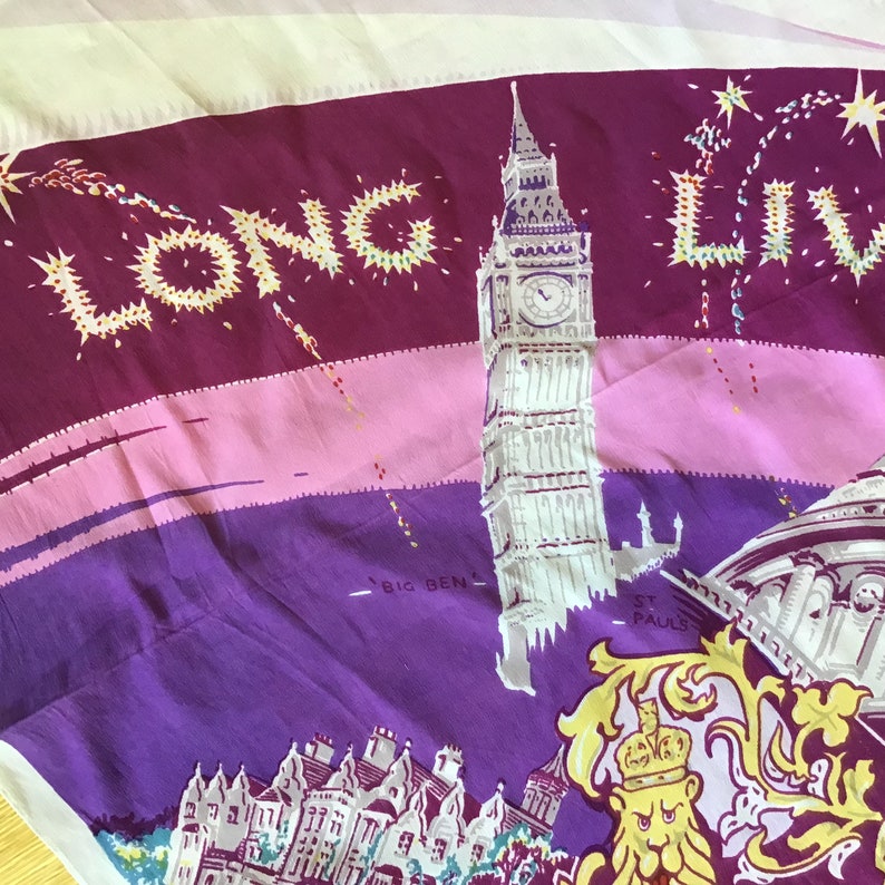 Coronation Scarf Queen Elizabeth II June 2nd 1953 RARE - Etsy