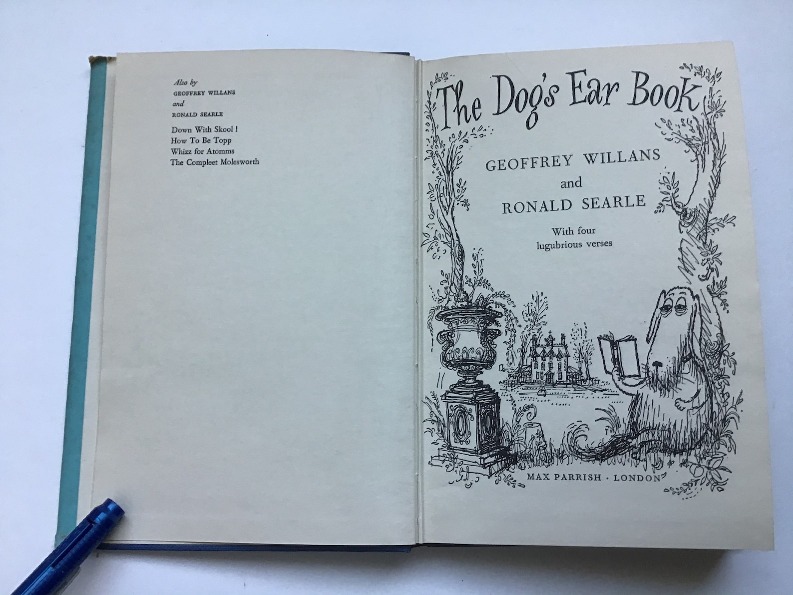 The Dogs Ear Book Geoffrey Willans Ronald Searle Hardcover - Etsy