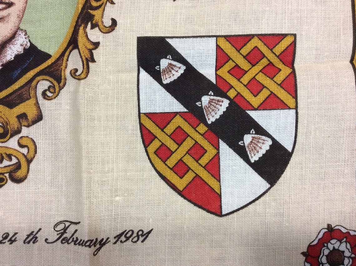 Royal Wedding Tea Towel Engagement Prince Charles Lady Diana - Etsy