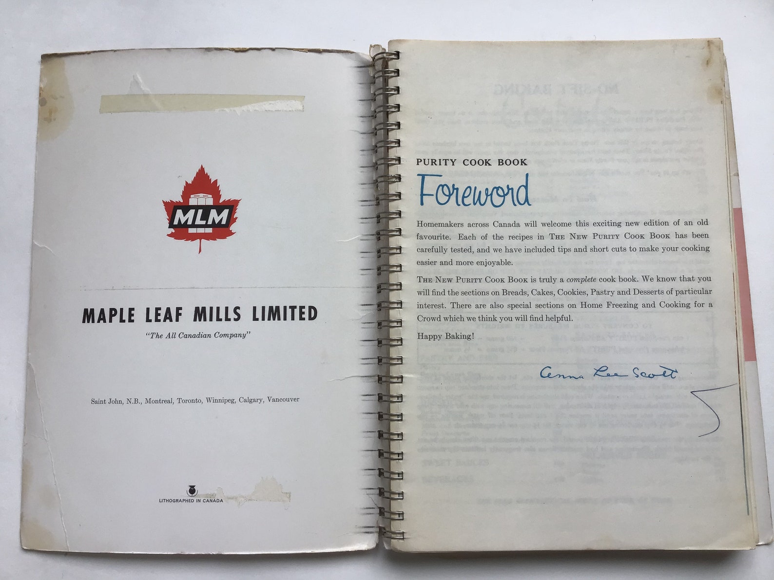 All New Purity Cookbook A Complete Book of Canadian Cooking - Etsy Canada