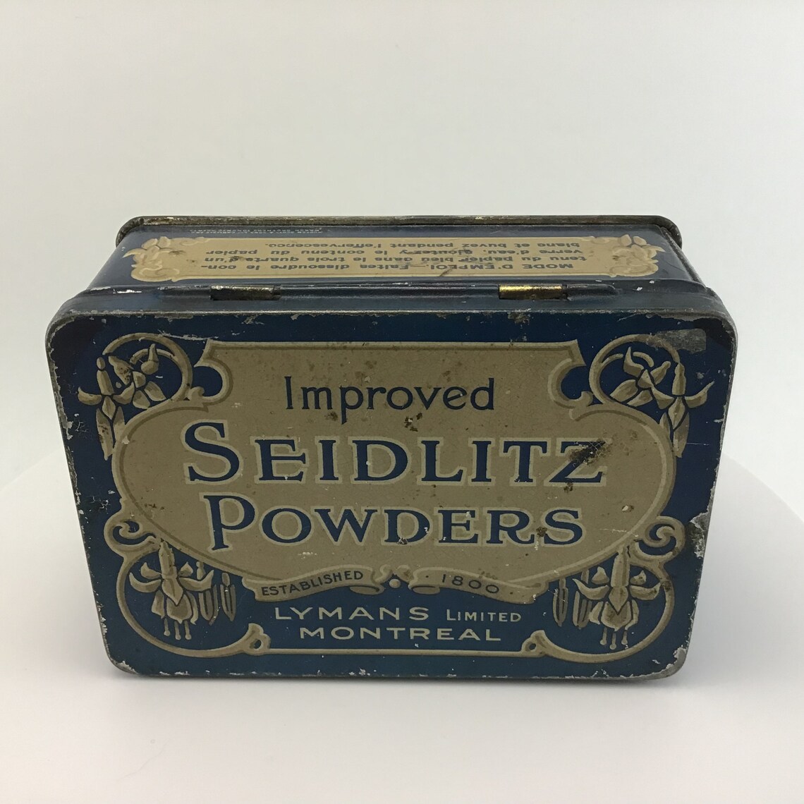 Seidlitz Powder Tin Lymans Limited Montreal Antique Laxative - Etsy Canada