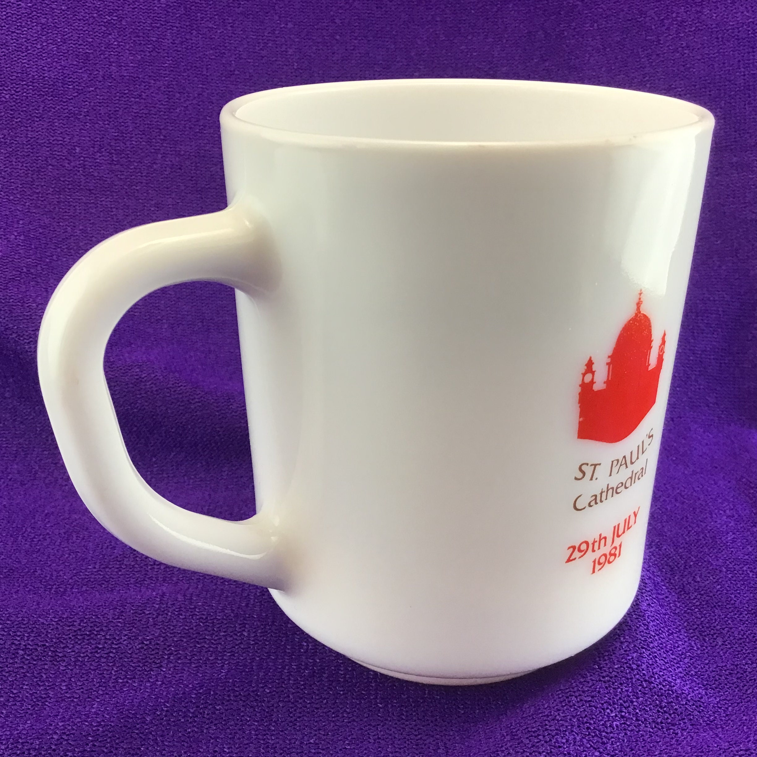 Royal Wedding Mug Charles and Diana July 29th 1981 Arcopal - Etsy Canada