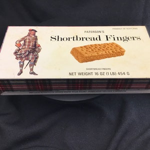 Vintage Patersons Shortbread Tin Shortbread Fingers Royal Burgh Bakery ...