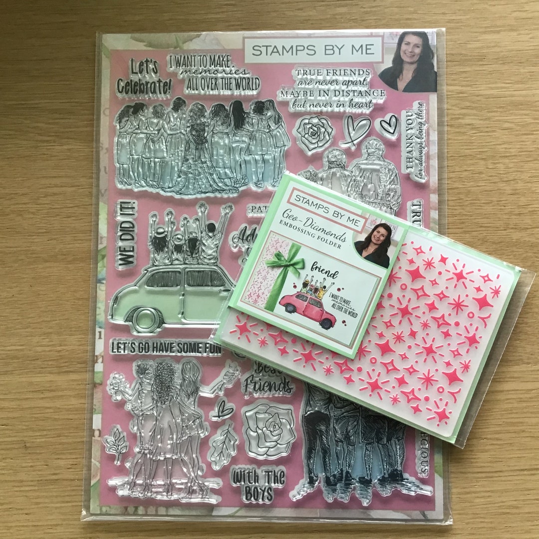 Stamps by Me Stamps and Embossing Folder Friends Wedding All Occasion ...