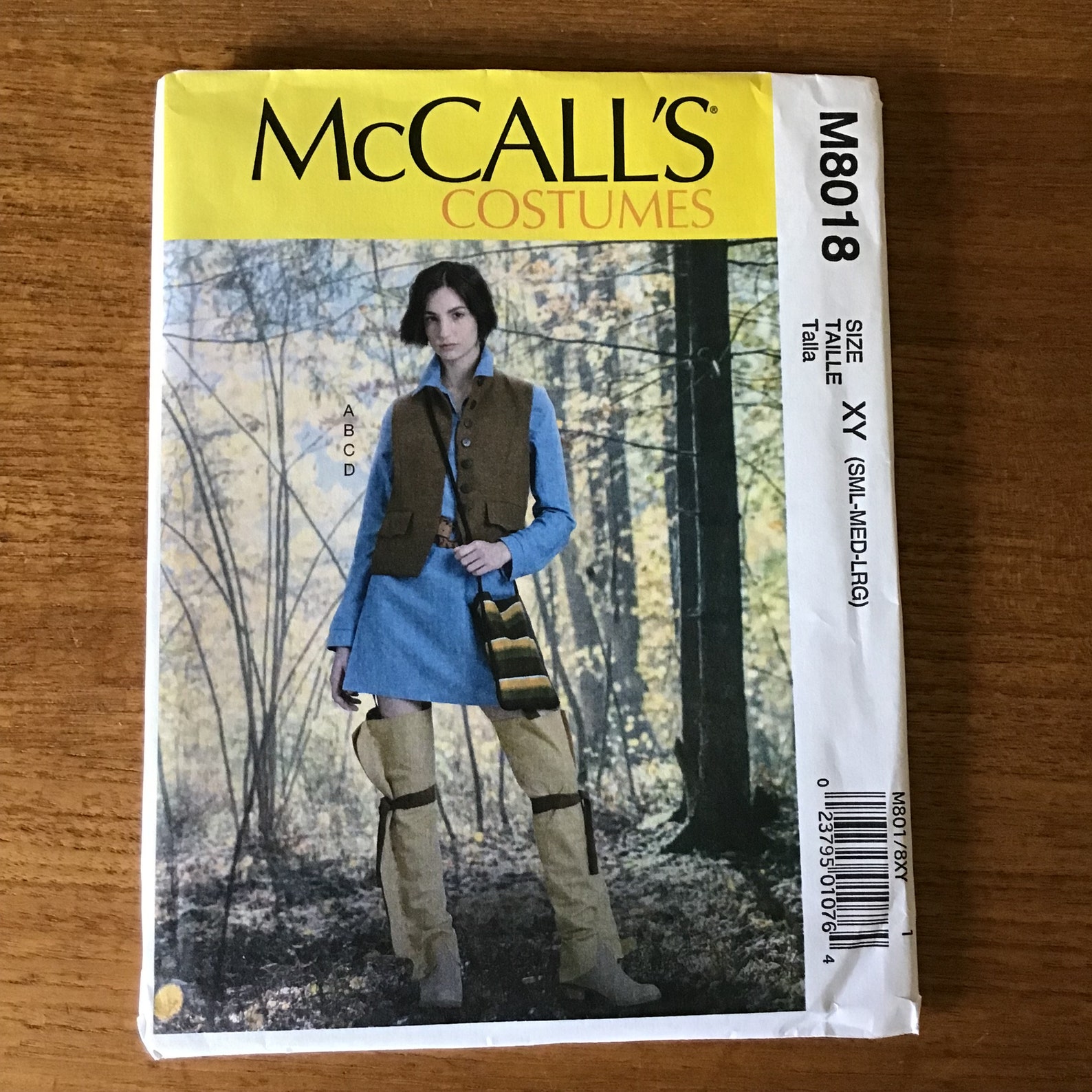 Misses Costume Pattern UNCUT Mccalls 8018 Waistcoat Shirt Leggings - Etsy