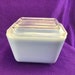 Pyrex Delphite Refrigerator Dish Pyrex Fridgie Made in Canada Blue Bell ...