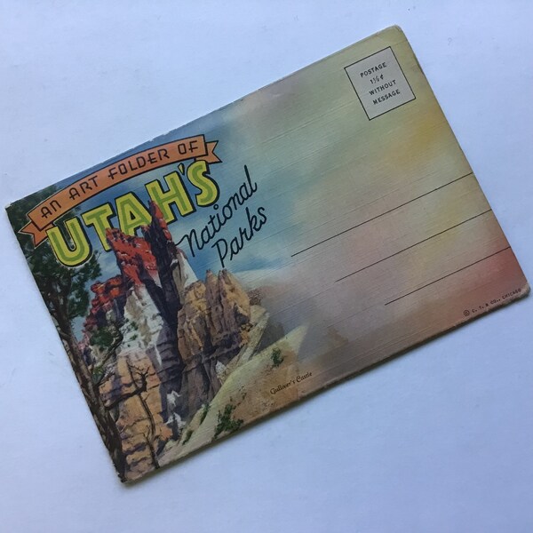 Postcard Folder - Etsy