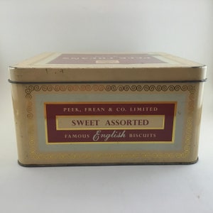 Peek Freans Biscuit Tin Sweet Assorted Famous English Biscuits FLAWS - Etsy