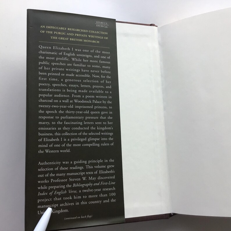 Queen Elizabeth I Selected Works Folger Shakespeare Library Hardcover ...