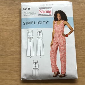Misses Jumpsuit Maxi Dress Sundress Pattern Romper Pattern Size XXS XXL ...