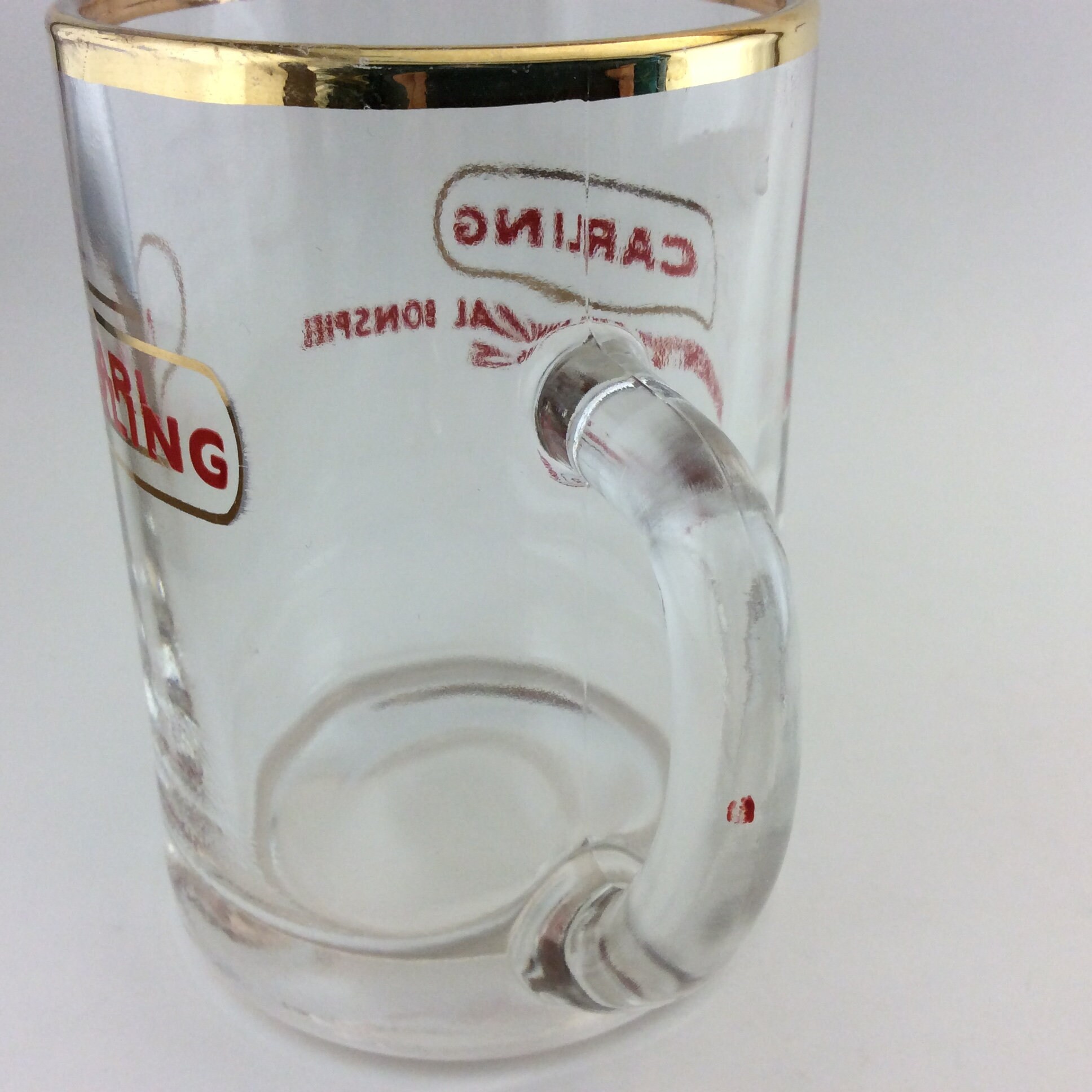 Carling Curling Beer Mug Glass Tankard Stein - Etsy UK