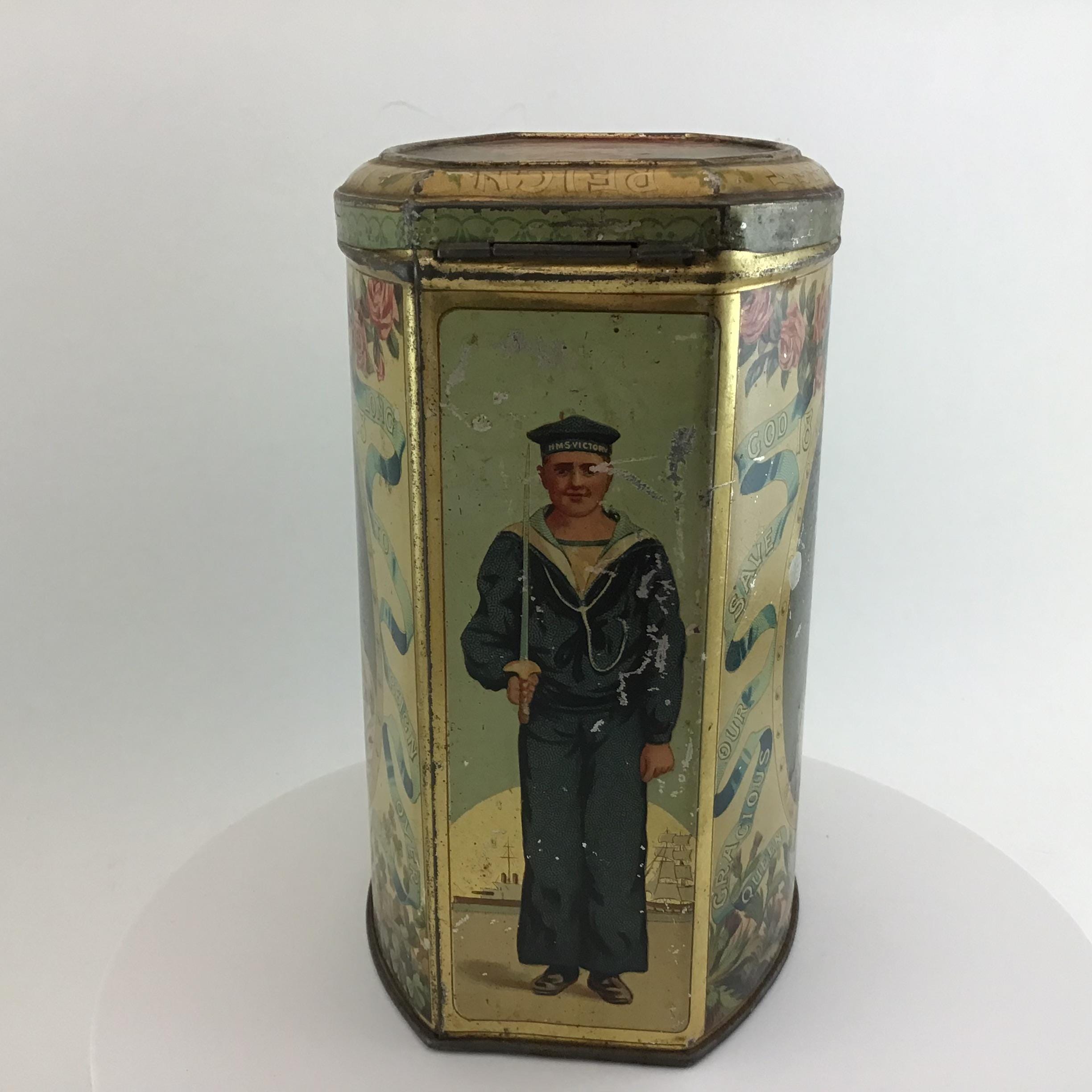 Queen Victoria Longest Reign Tin 1838 1897 Diamond Jubilee Hinged Lid ...