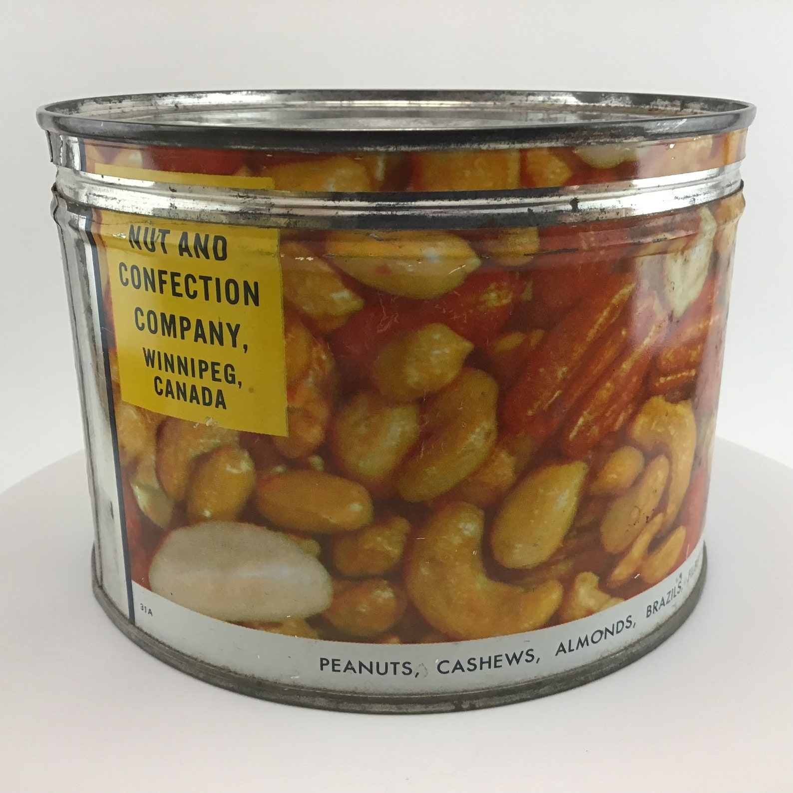 Vintage Nut Tin Johnsons Home Treat Mixed Nuts Tin Movie Prop - Etsy