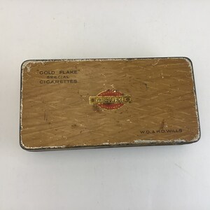 Gold Flake Special Cigarette Tin With Hinged Lid Gold Flake Honey Dew W ...