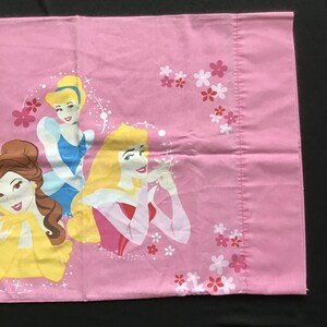 Vintage Disney Princess Pillowcase Cinderella Sleeping Beauty Belle ...