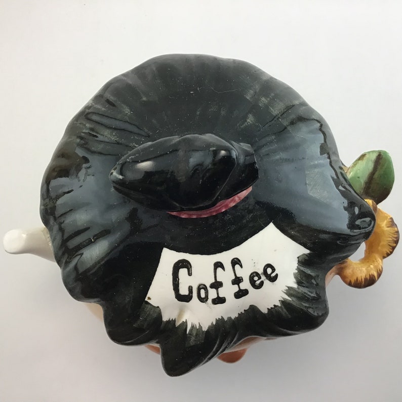 Lefton ESD Anthropomorphic Coffee Head With Spoon Instant Coffee Jar ...