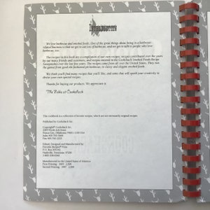 Cookshack Smoked Foods Cookbook Volume One Coil Bound Pit Barbecue and ...