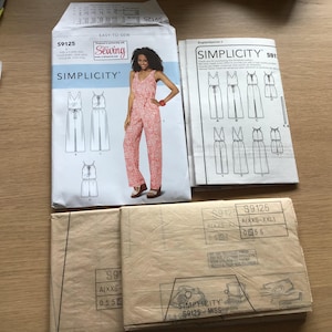 Misses Jumpsuit Maxi Dress Sundress Pattern Romper Pattern Size XXS XXL ...