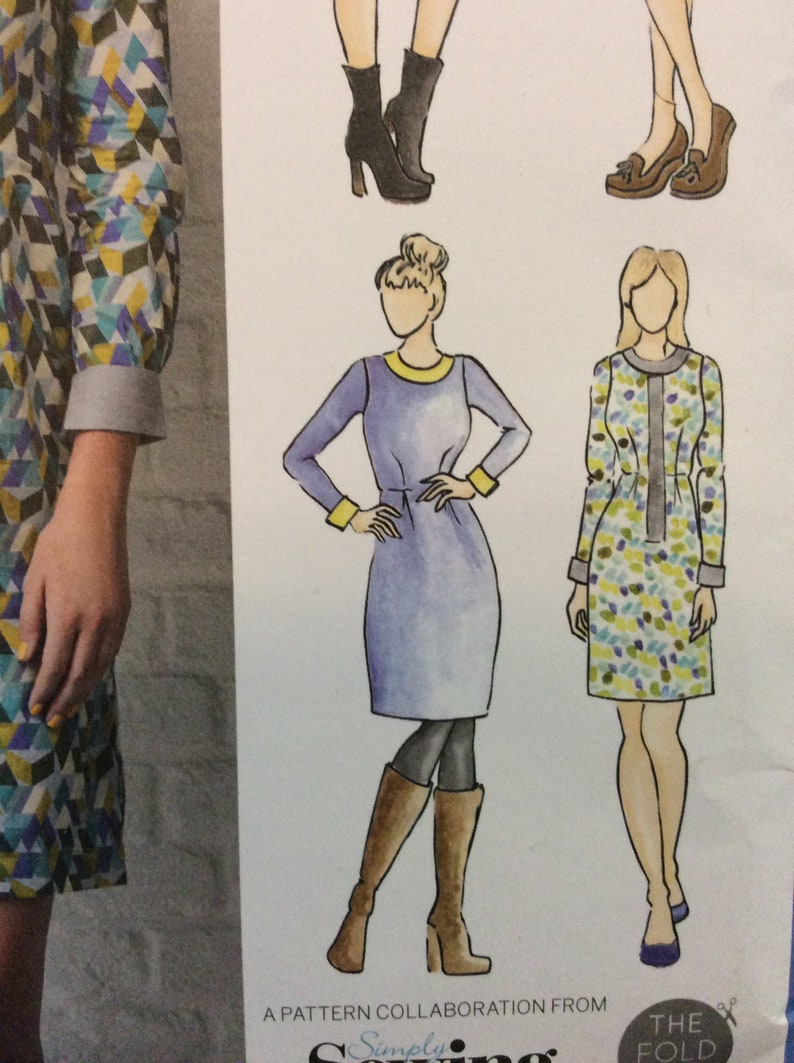 Misses Shift Dress Pattern the Joni Dress UNCUT Size 4 6 8 10 - Etsy Canada