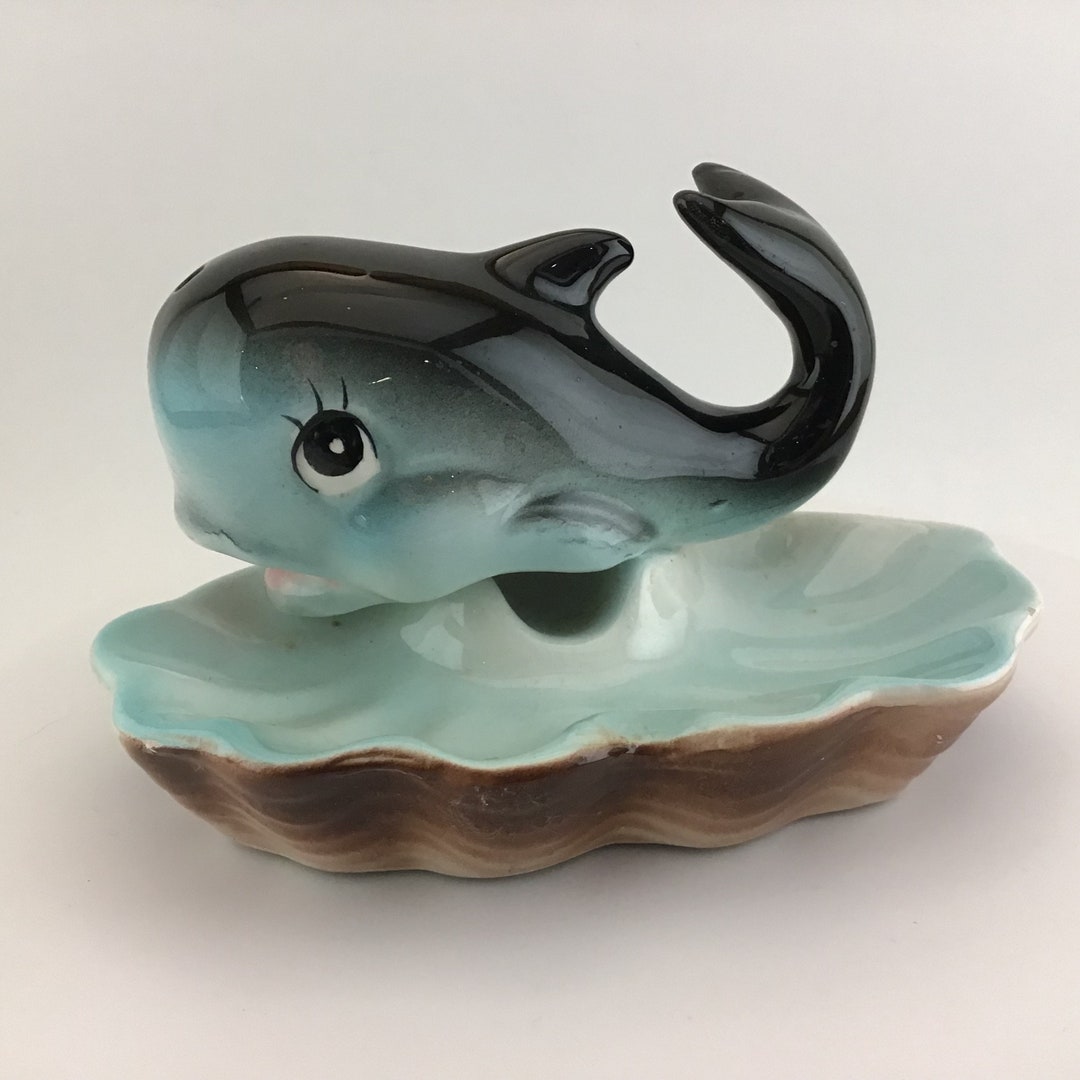 Anthropomorphic Whale Ashtray Smoker Ashtray Trinket Dish Kelvins ...