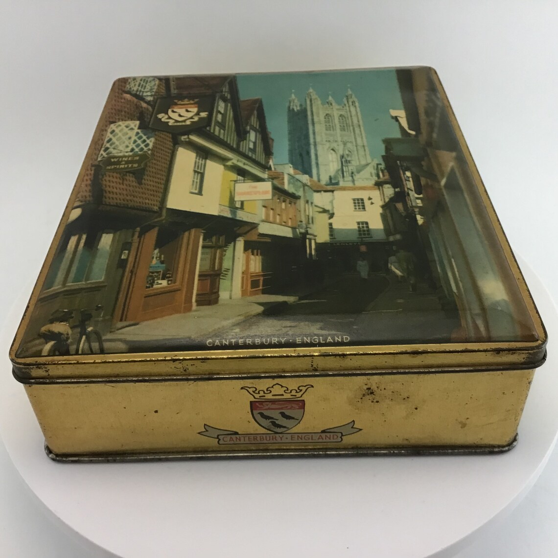 Canterbury Toffee Tin Edward Sharp & Sons Hinged Lid - Etsy