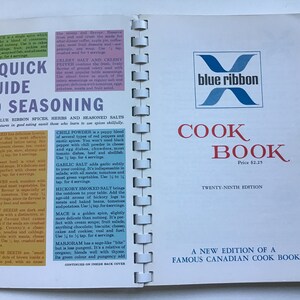 Blue Ribbon Cook Book Coil-bound 29th Edition - Etsy