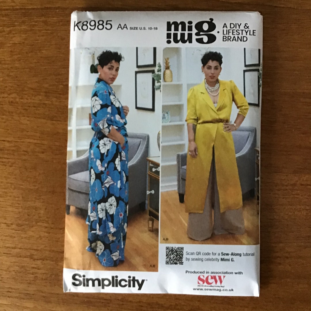 Mimi G Duster and Pants Pattern Simplicity 8985 Size 10 - 18 UNCUT - Etsy