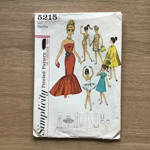 Fashion Doll Clothes Pattern Barbie Evening Gown Tutu Romper Cape 11.5 ...