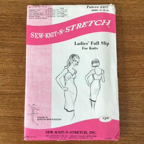 Full Slip Pattern - Etsy