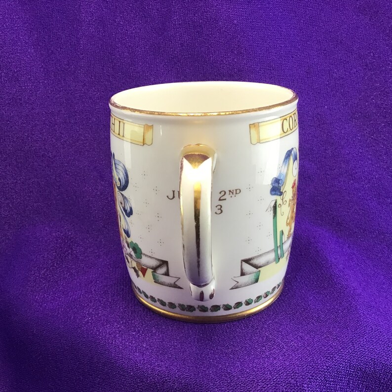 Coronation Cup Mug Queen Elizabeth II Foley Bone China June - Etsy