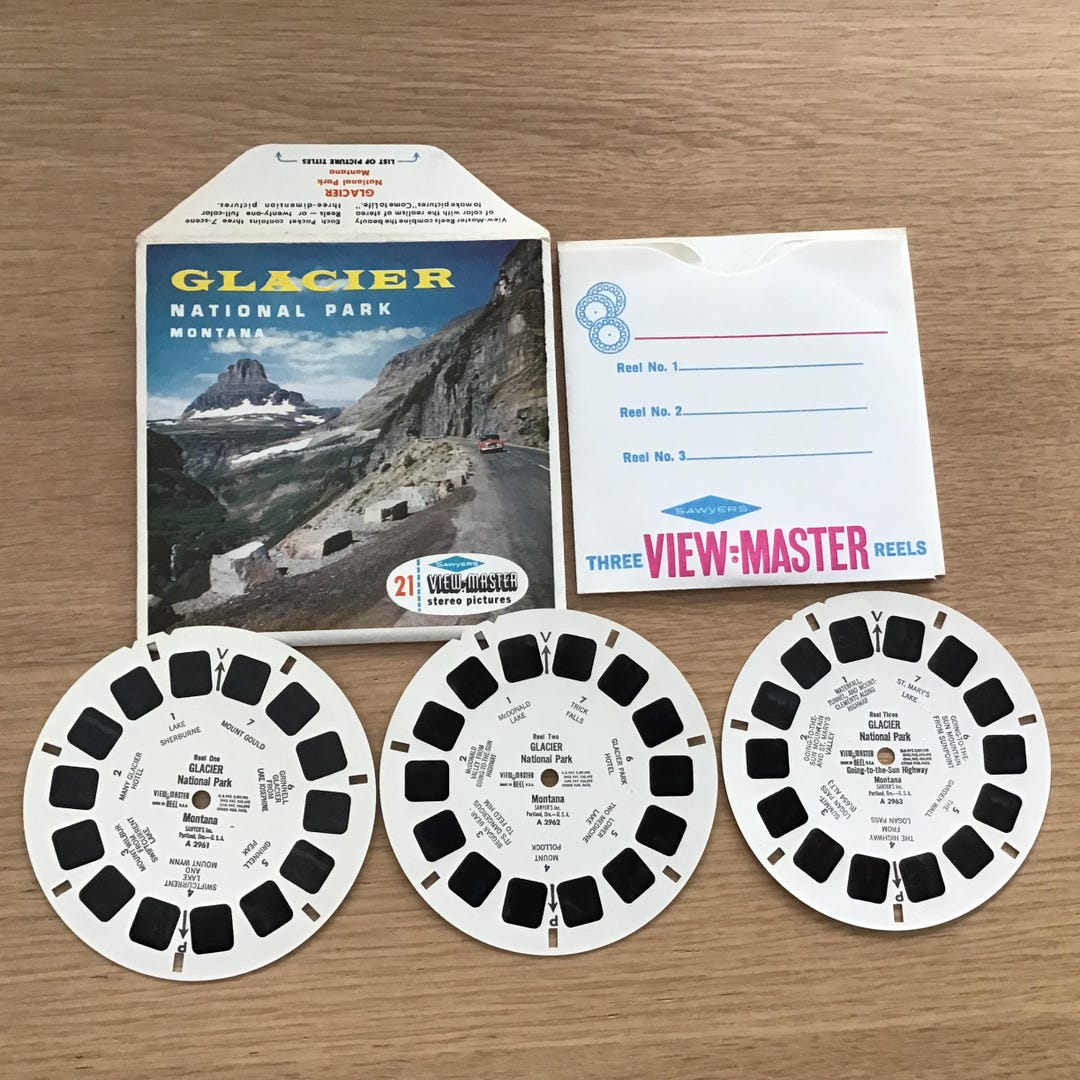 View-master Reels Glacier National Park Montana Viewmaster Reels in ...
