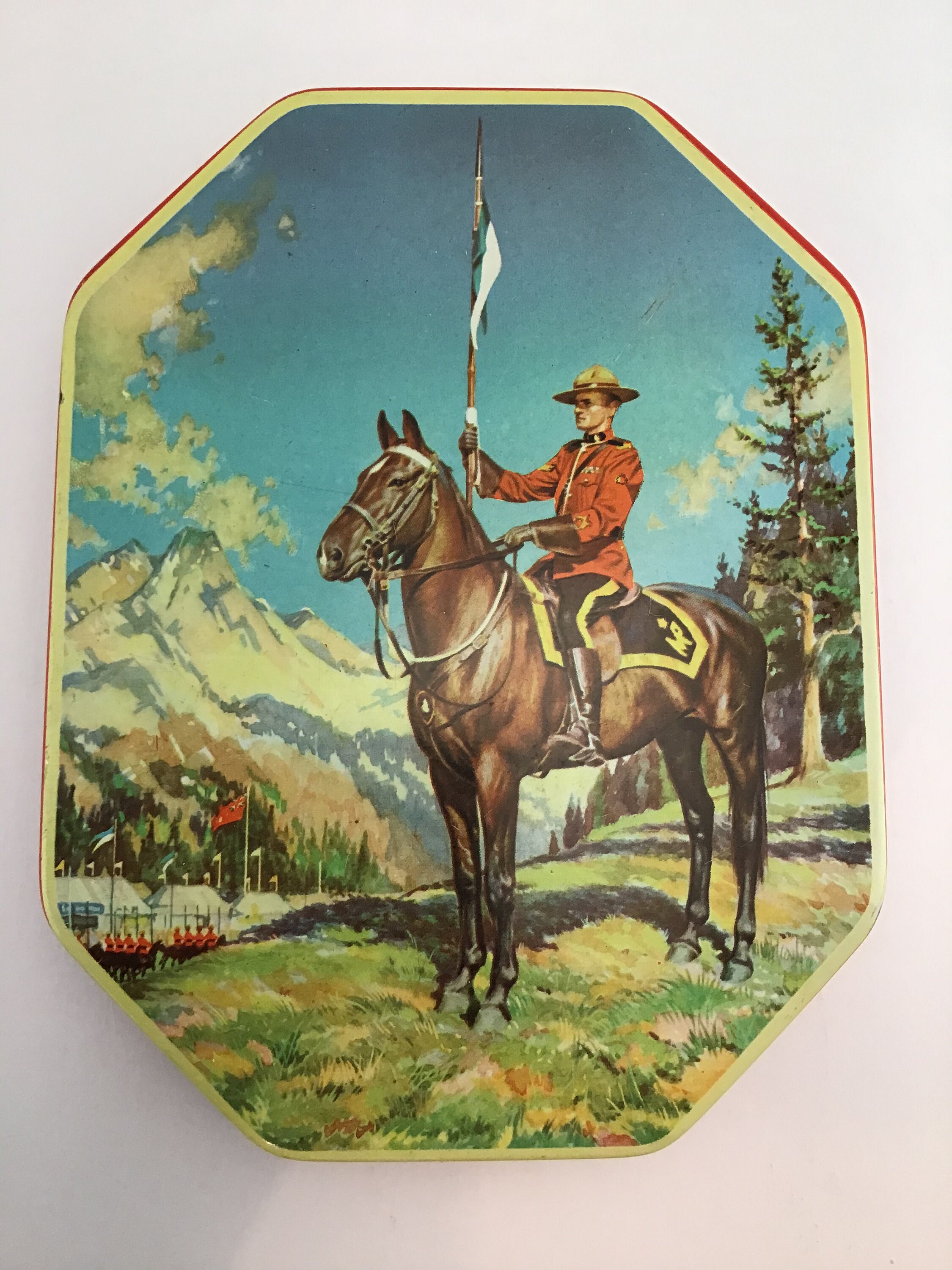 RCMP Toffee Tin Horner Tin Made in England Royal Canadian - Etsy