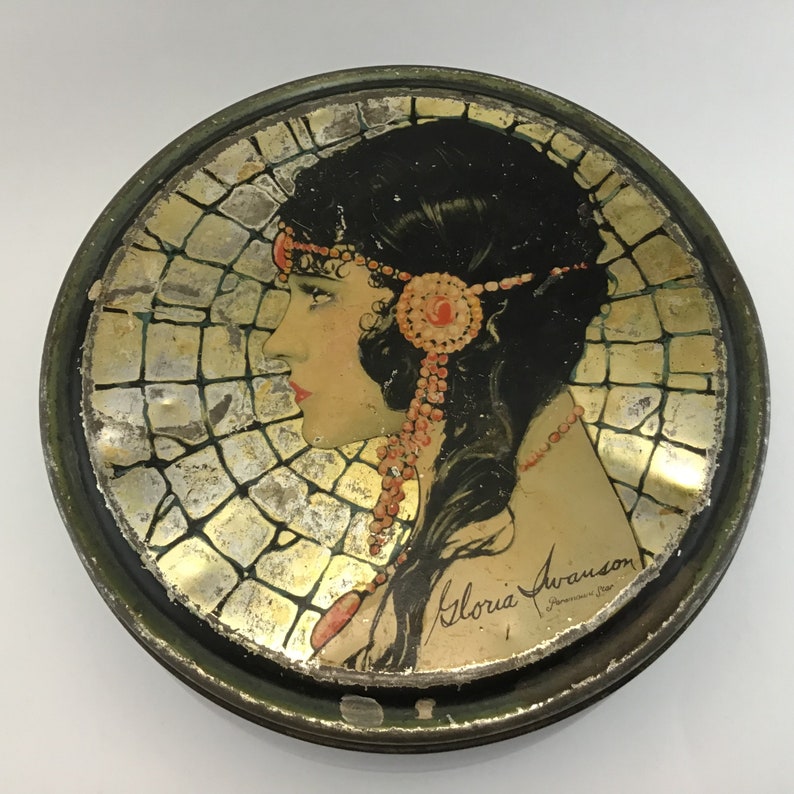 Gloria Swanson Tin Beautebox Canco Paramount Star Henry Clive - Etsy
