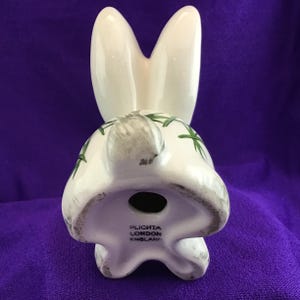 Plichta Pottery Rabbit Figurine Bunny With Thistles London England ...