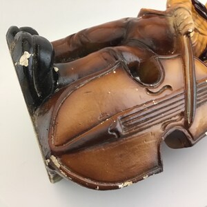 Chalkware Cowboy Figurine Devon Ware Made in Canada Cowboy Playing Bass ...