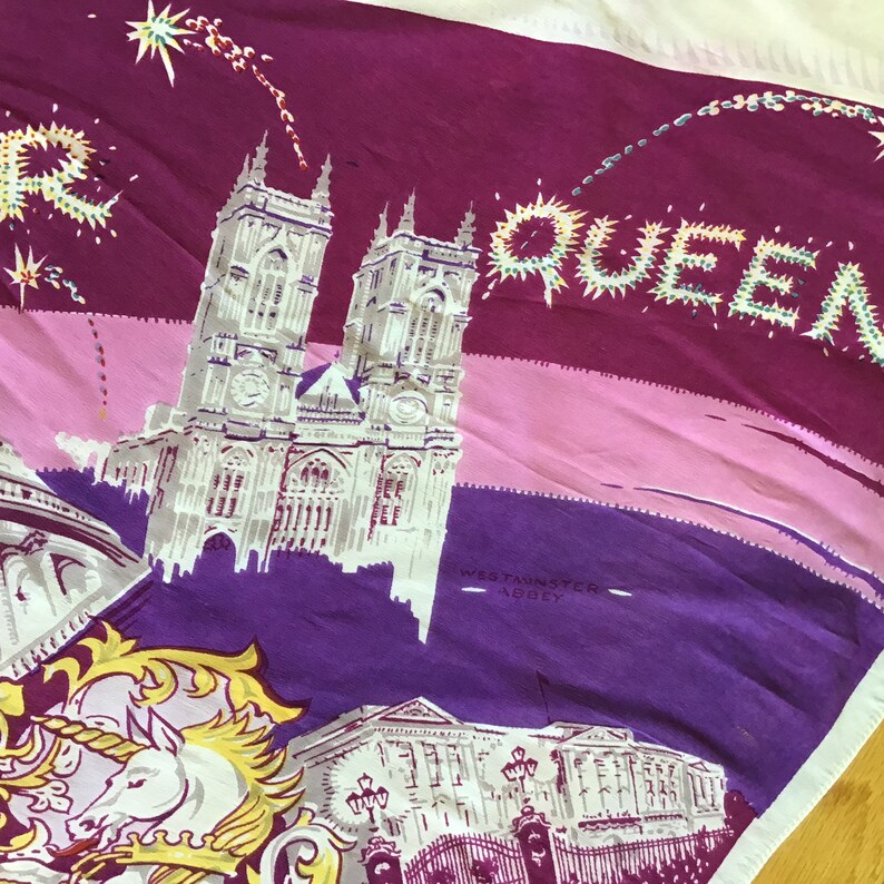 Coronation Scarf Queen Elizabeth II June 2nd 1953 RARE - Etsy