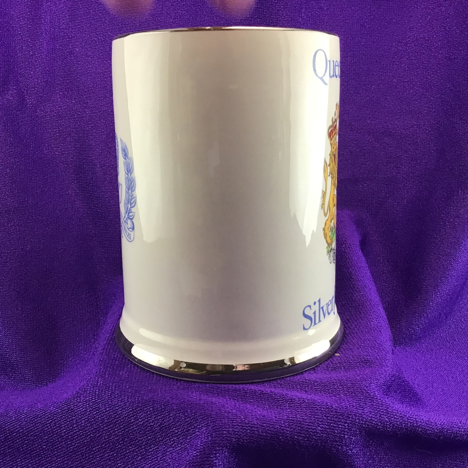 Queen Elizabeth II Silver Jubilee Beer Mug Tankard Oversized Coffee Mug ...