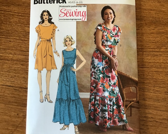 Boho Maxi Dress Pattern the Florence Dress UNCUT Size 6 18 Sew Over It ...