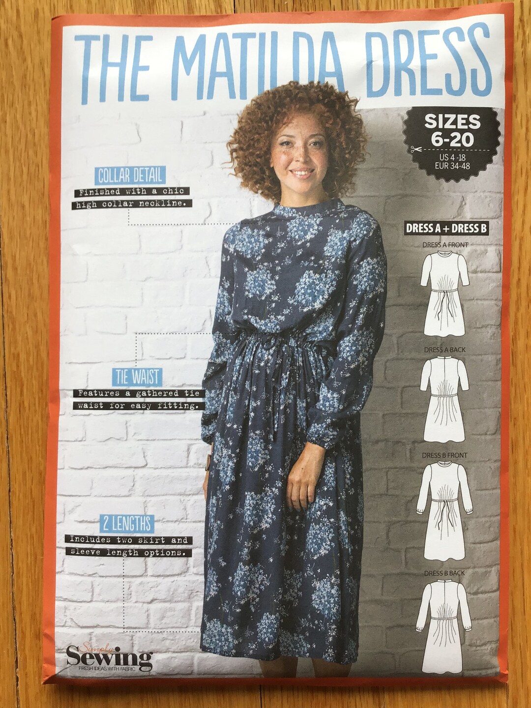 Misses Dress Pattern the Matilda Dress UNCUT US Size 4 6 8 10 12 14 16 ...