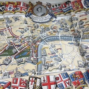 Queen Elizabeth II Historic and Educational Map of the Route of the ...