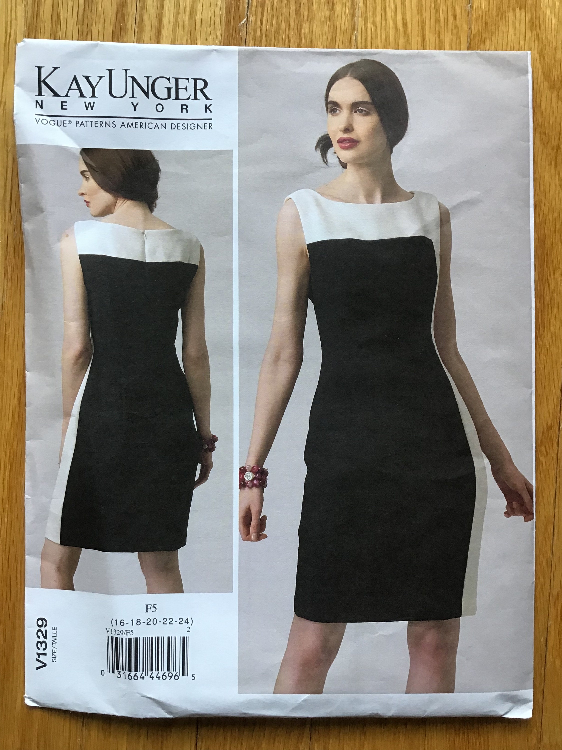 Misses Cocktail Dress Pattern Kay Unger Vogue American Designer 1329 ...