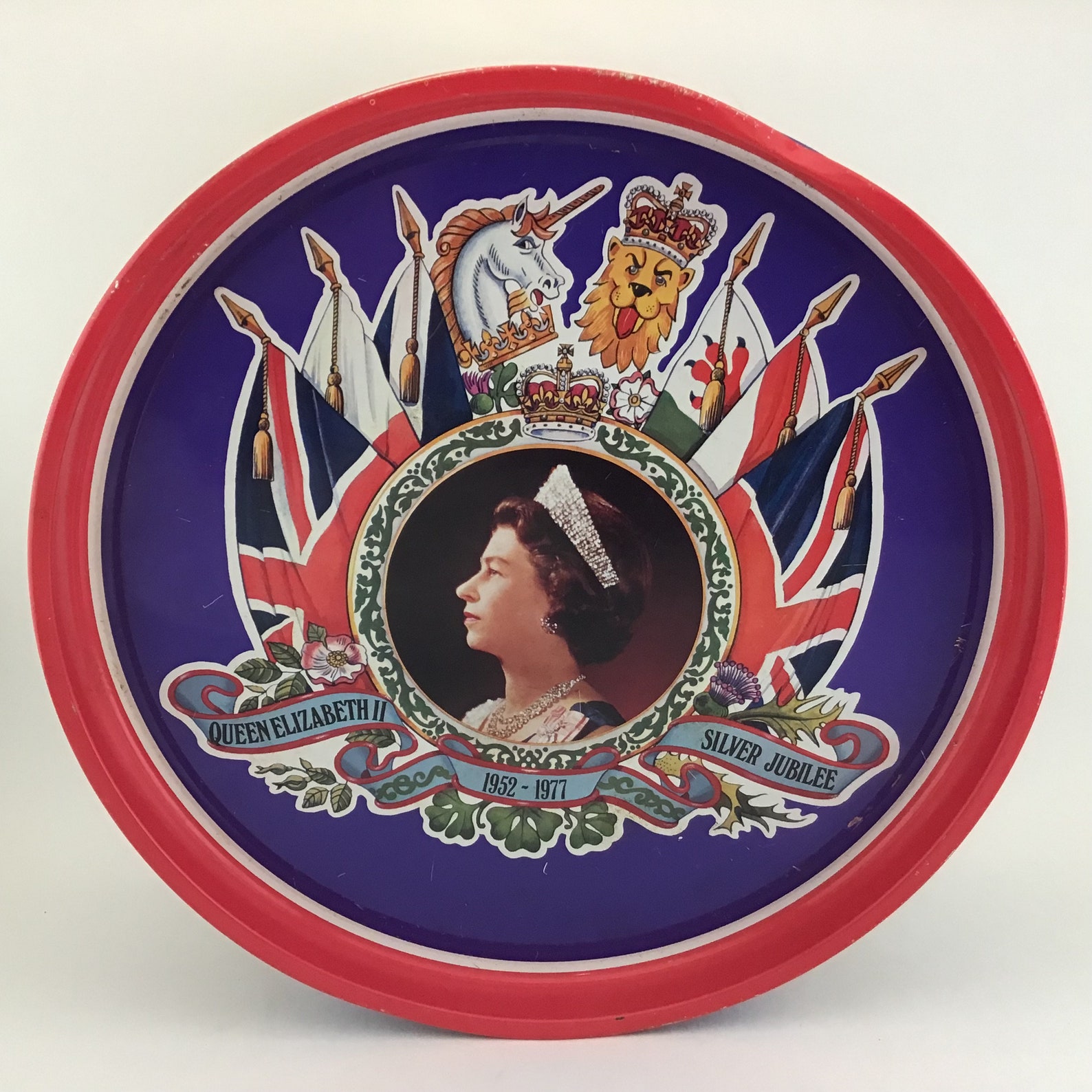 Queen Elizabeth II Silver Jubilee Tin 1952 1977 Nabisco Tea Time ...