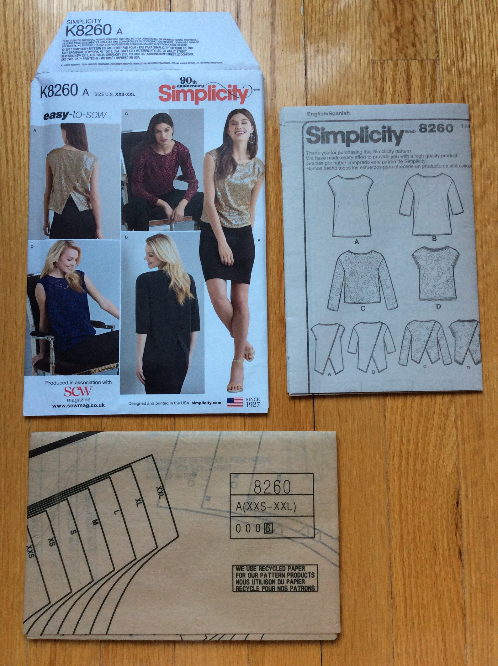 Misses Easy Top Pattern Simplicity 8260 Size XXS XXL Uncut - Etsy