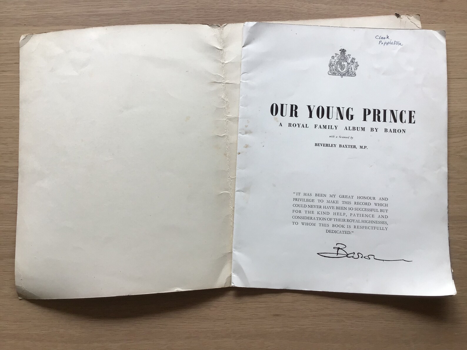 Our Young Prince A Royal Family Album by Baron Prince Charles King ...