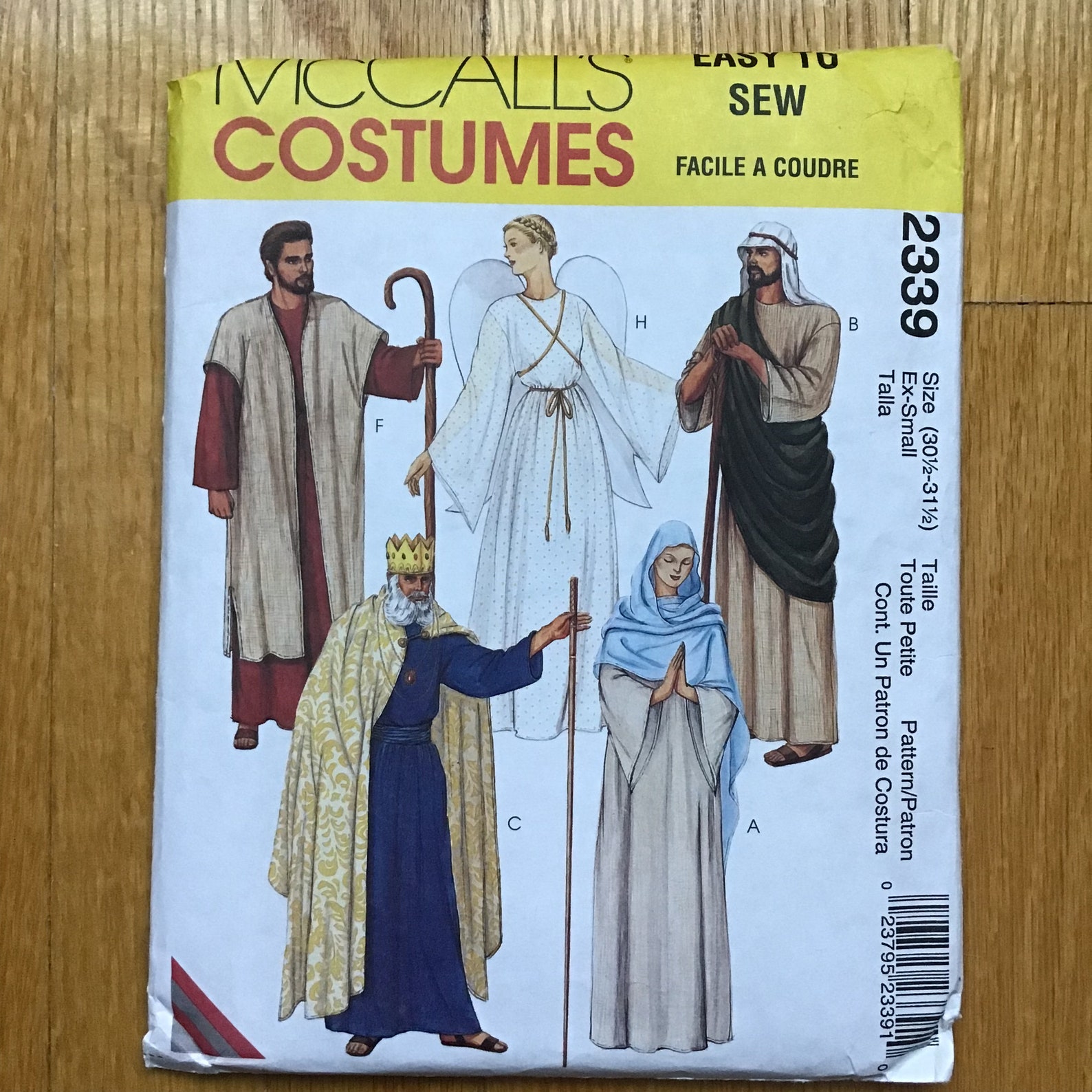 Nativity Play Costume Pattern Adult Mary Joseph King Angel Shepherd ...