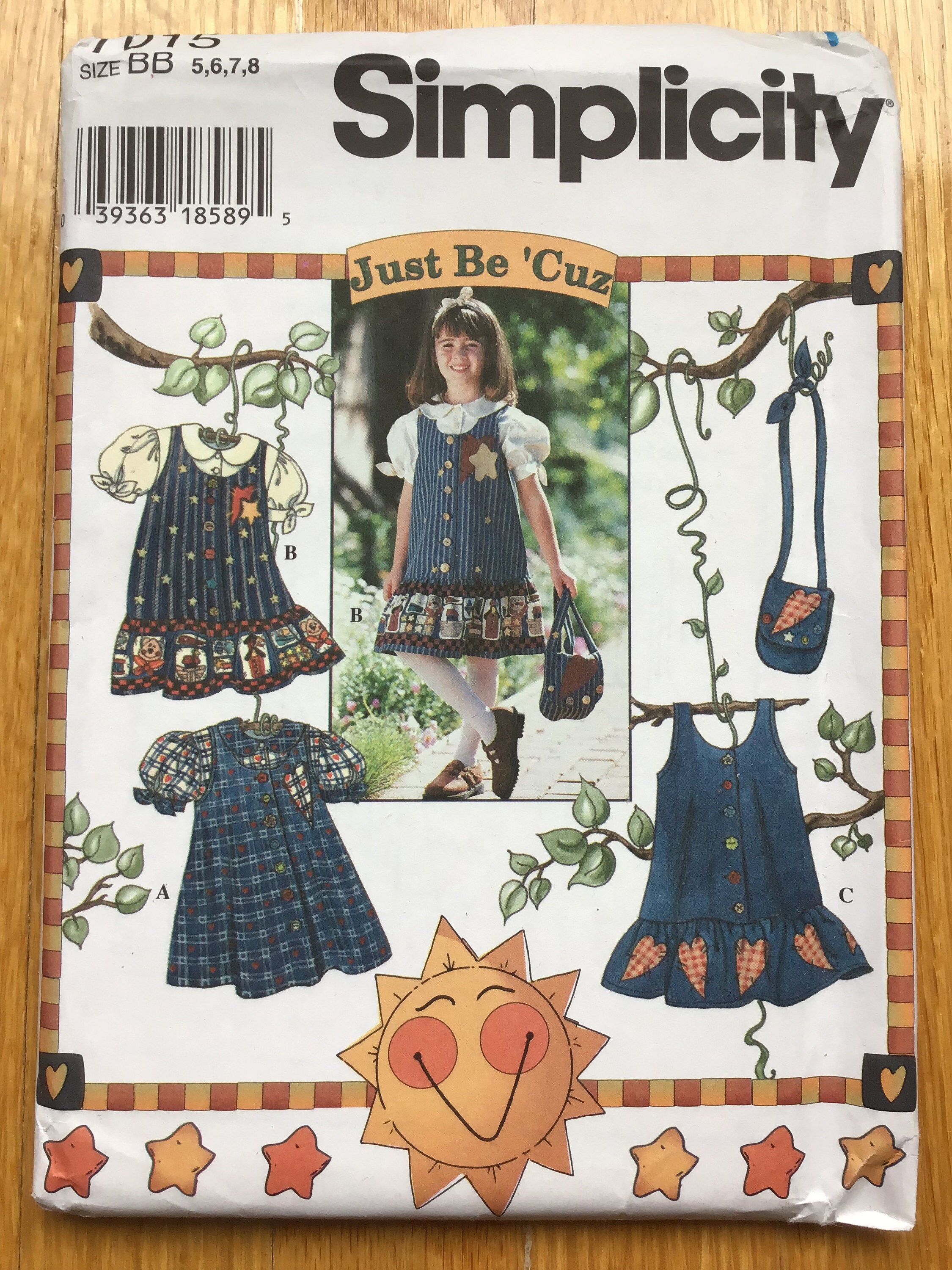 Girls Dress or Jumper and Blouse Pattern Simplicity 7015 UNCUT - Etsy