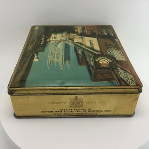 Canterbury Toffee Tin Edward Sharp & Sons Hinged Lid Made in England ...