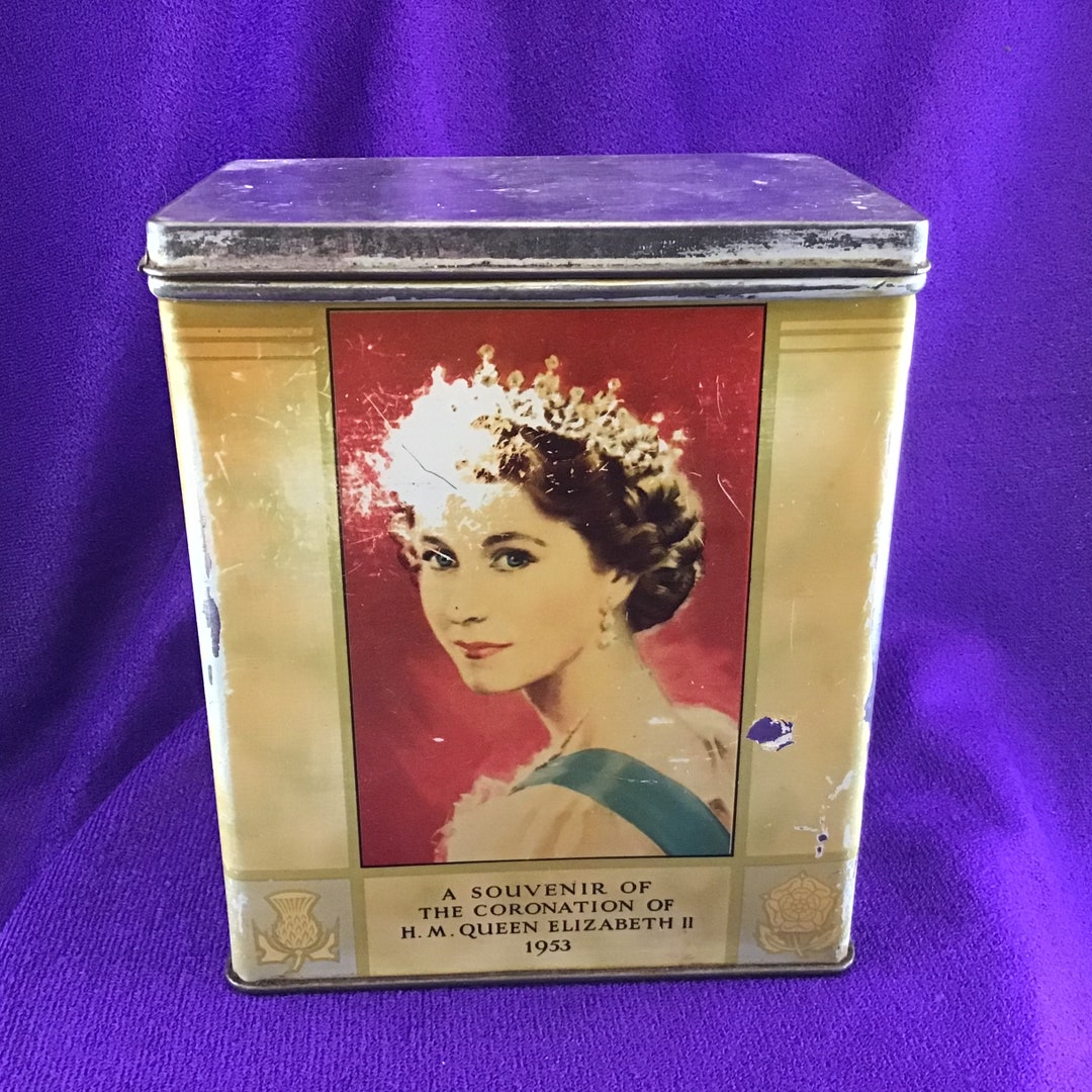 Queen Elizabeth II Coronation Tin - Etsy