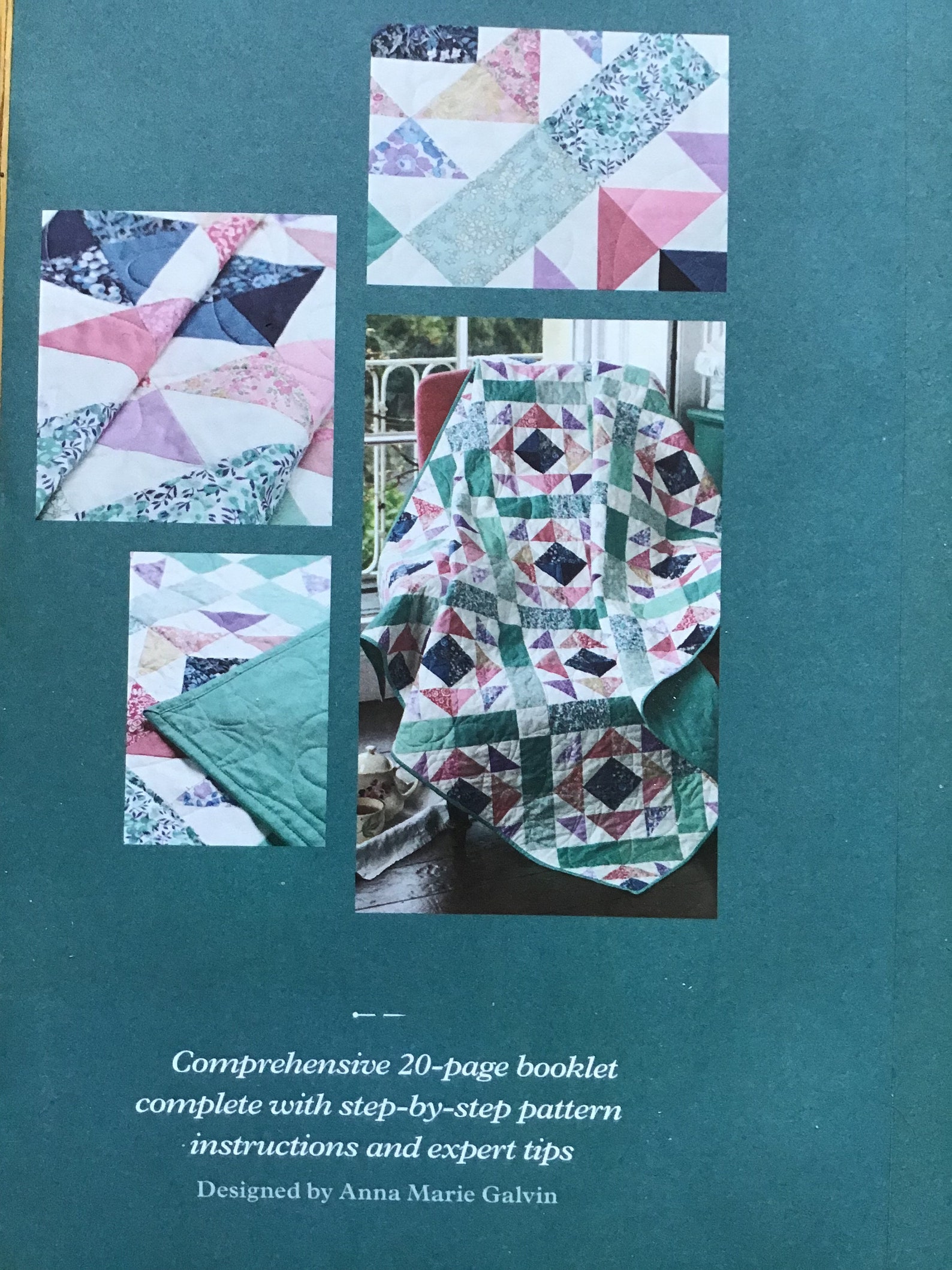 Quilting Pattern Cottage Garden Single Block Heirloom Quilt Anna Maria ...