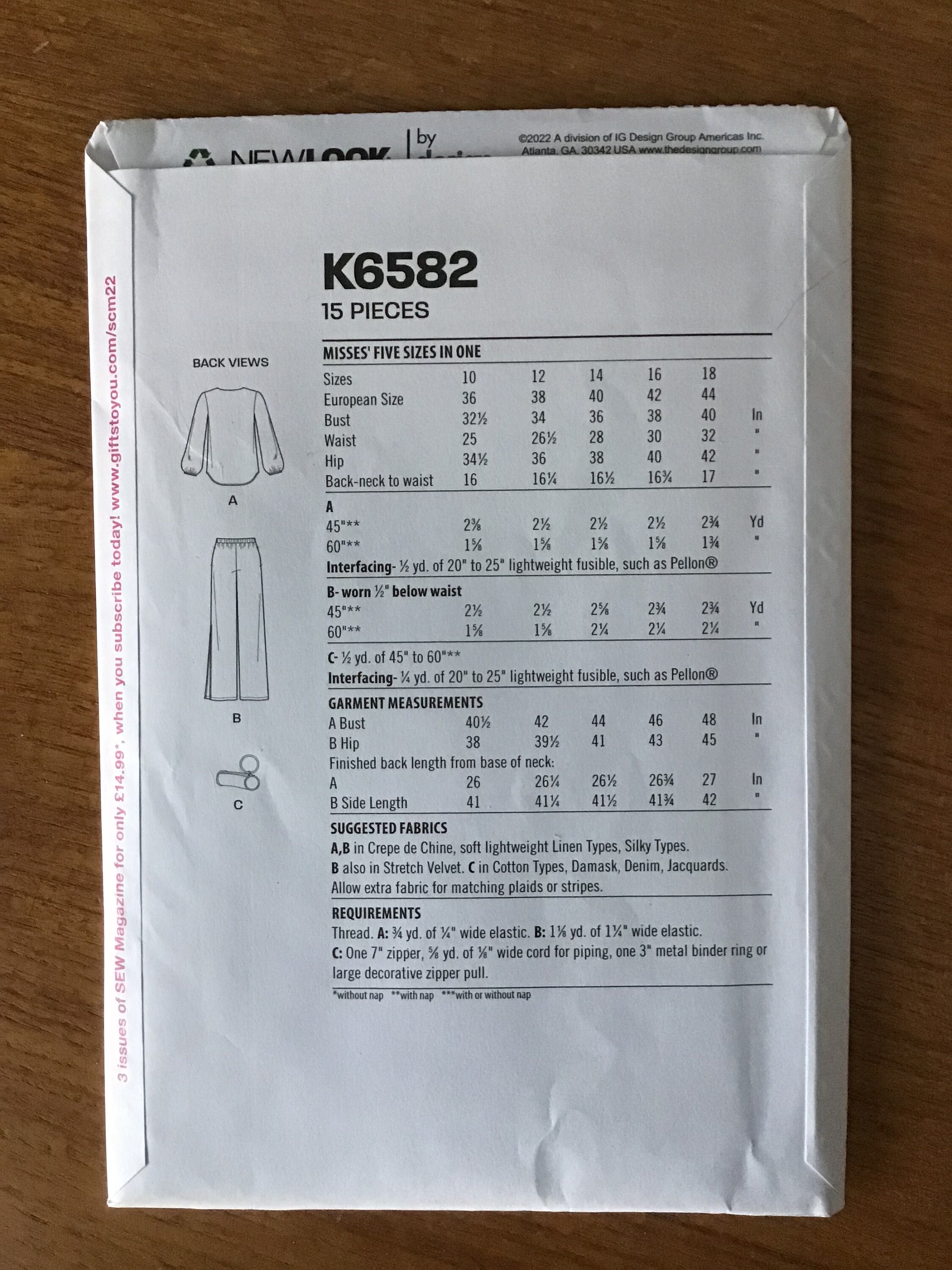 Misses Boho Top and Pants Pattern New Look 6582 Size 10 18 UNCUT - Etsy